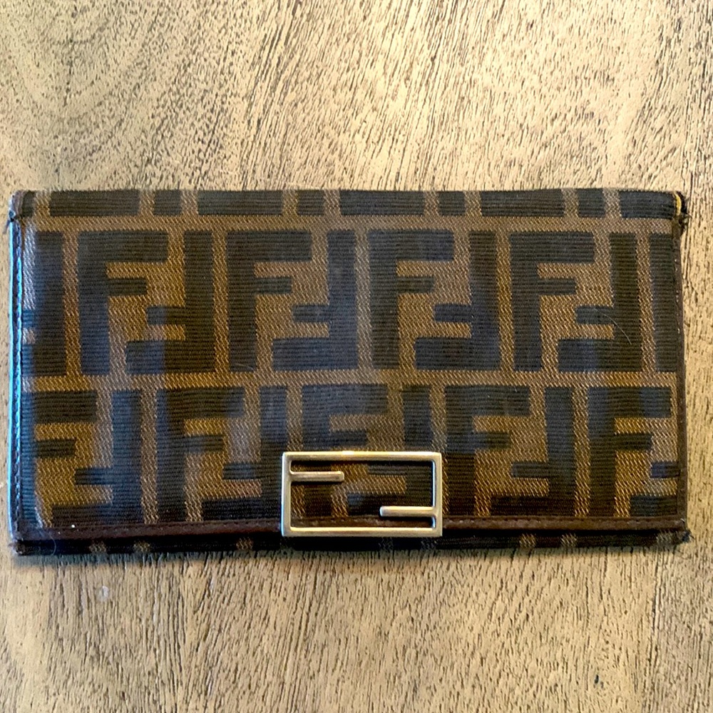 Authentic Vintage Continental Fendi Wallet - Gem